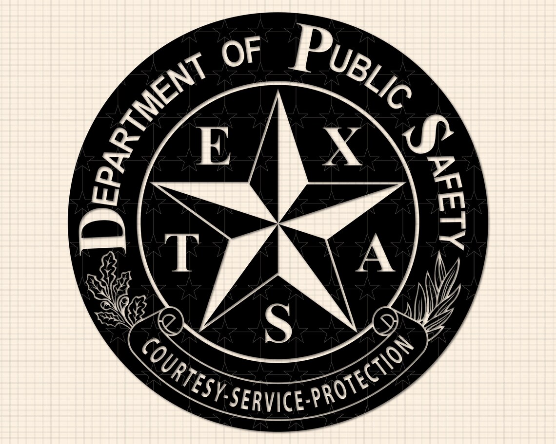 Texas Department of Public Safety Seal SVG Bundle, Texas DPS Emblem ...