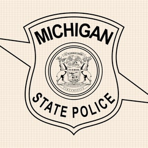 Door Seal of Michigan State Police SVG Bundle, Michigan State Police ...