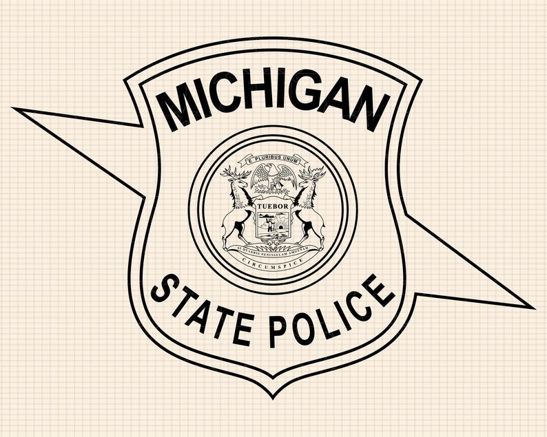 Door Seal of Michigan State Police SVG Bundle, Michigan State Police ...