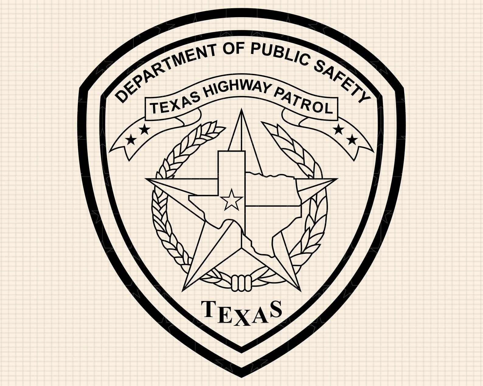 Texas Highway Patrol Patch SVG Bundle, Texas Highway Patrol Badge SVG, Txdps Emblem SVG, Texas ...