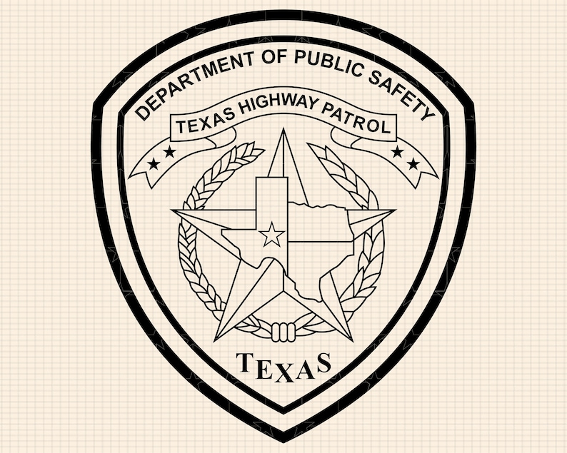 Texas Highway Patrol Patch SVG Bundle, Texas Highway Patrol Badge SVG, Txdps Emblem SVG, Texas ...
