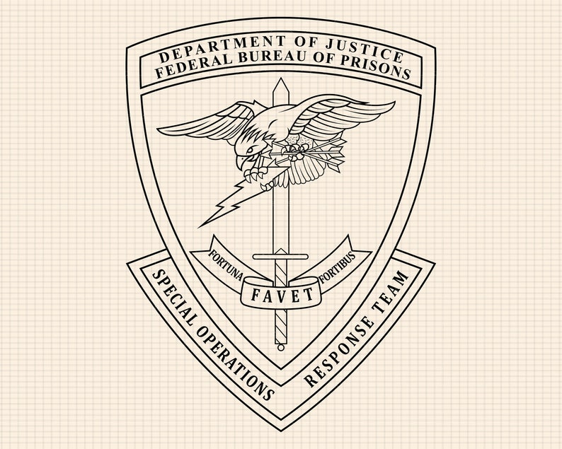 DOJ Federal Bureau of Prisons Badge SVG Bundle (digital Files) - Etsy
