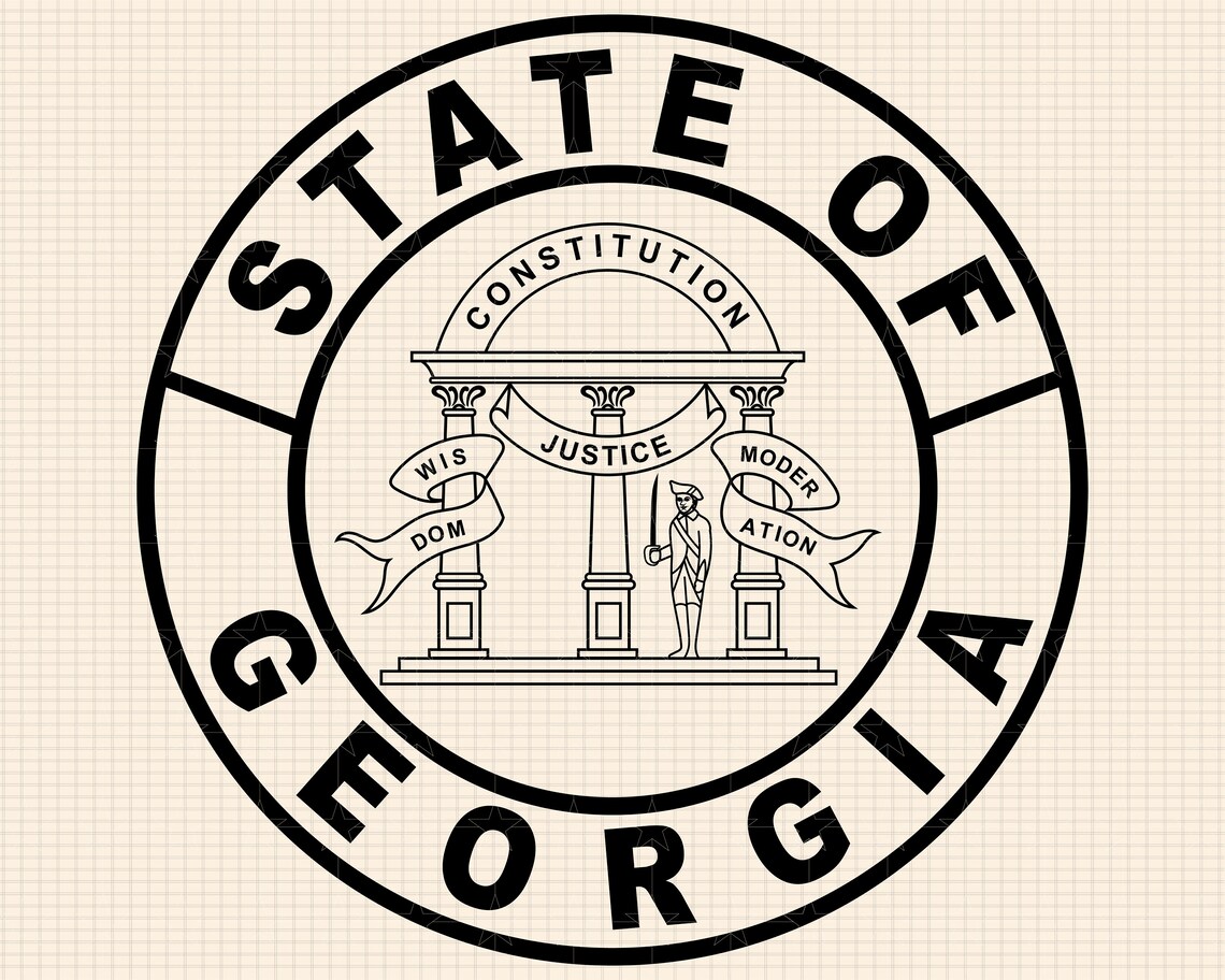Great Seal of the State of Georgia SVG Bundle, Seal of Georgia Svg ...