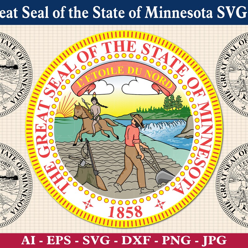 Mn State Silhouette - Etsy