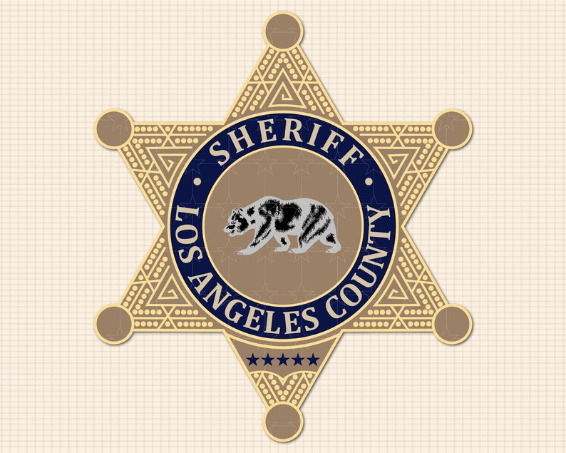 Badge of the Sheriff of Los Angeles County SVG Bundle, Los Angeles ...
