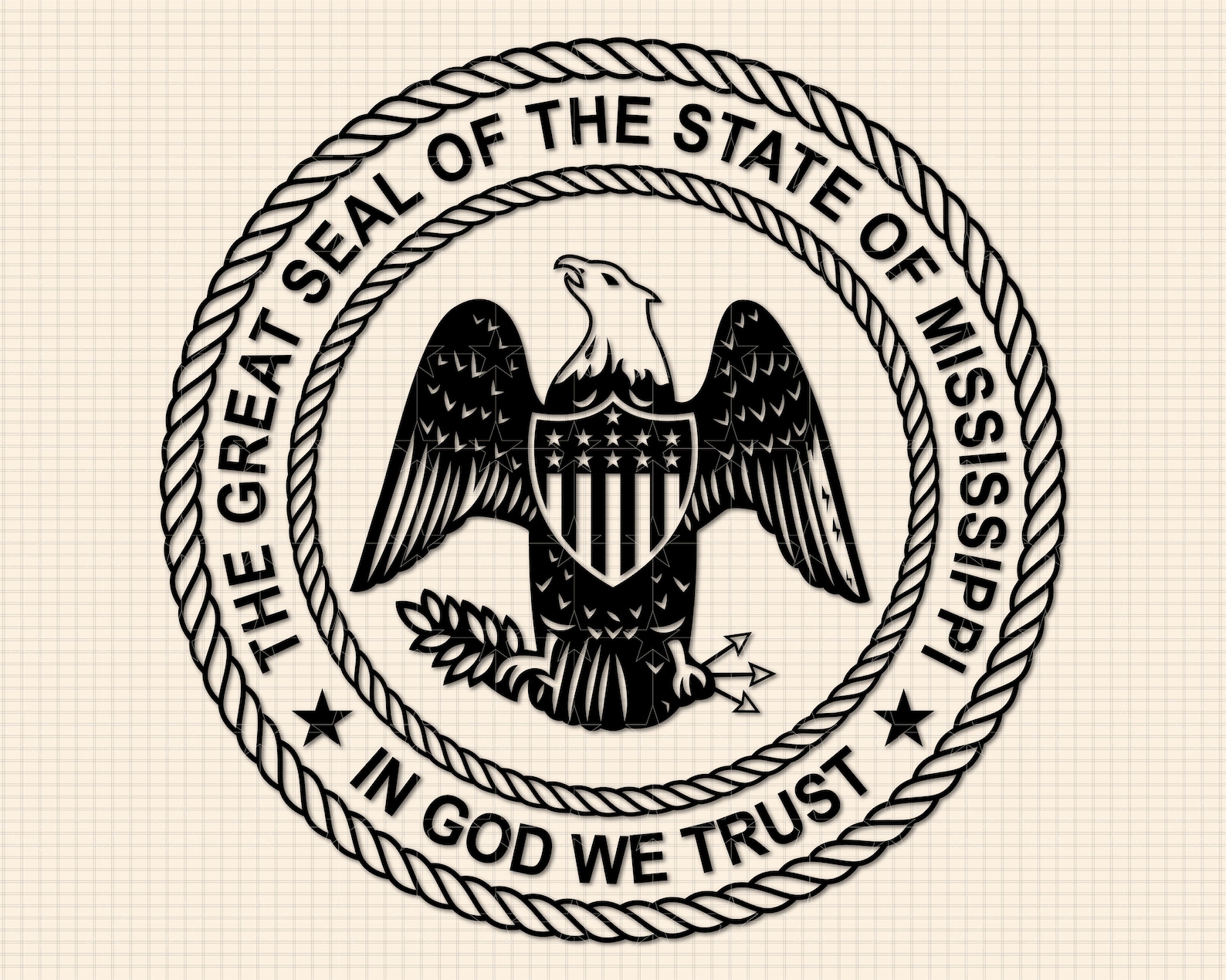 Mississippi State Seal SVG Bundle, Great Seal of Mississippi PNG Bundle ...