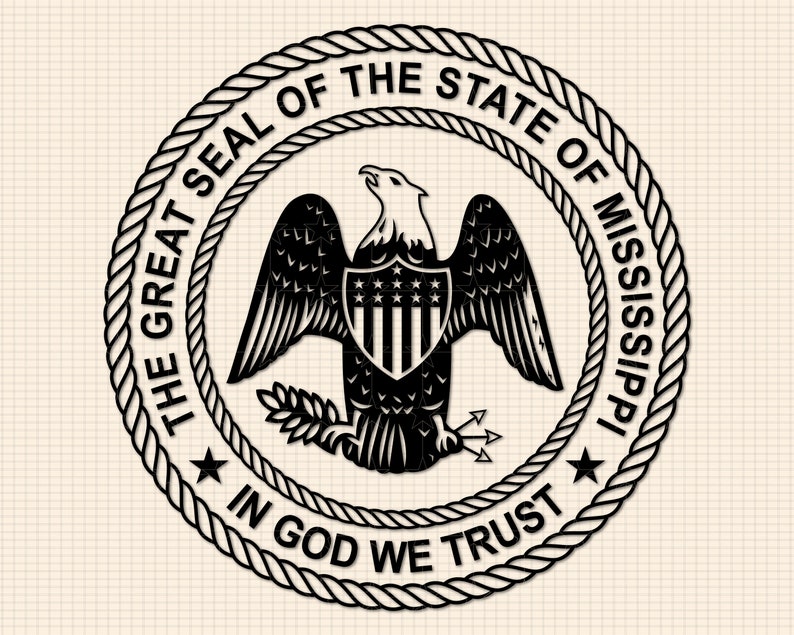 Mississippi State Seal SVG Bundle, Great Seal of Mississippi PNG Bundle ...