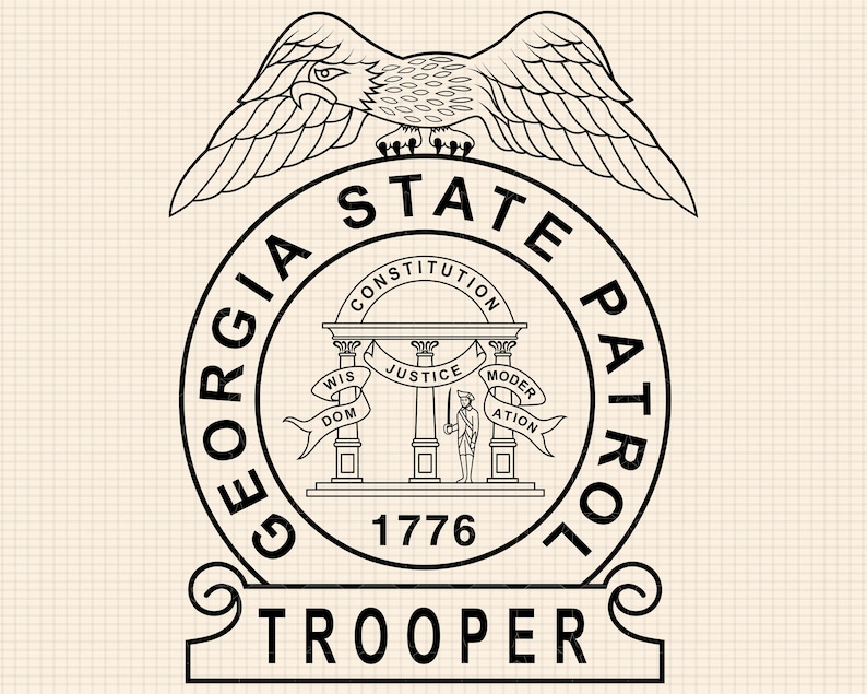 Badge of Georgia State Patrol SVG Bundle, Georgia State Patrol Seal Svg ...