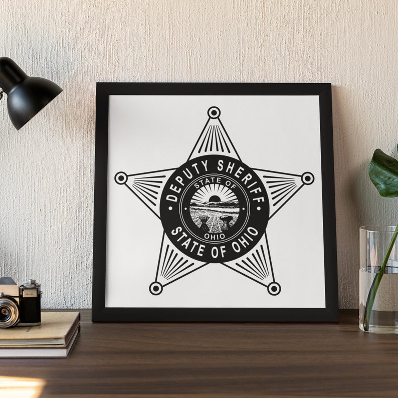 Deputy Sheriff State of Ohio Badge SVG Bundle, State of Ohio Seal Svg ...