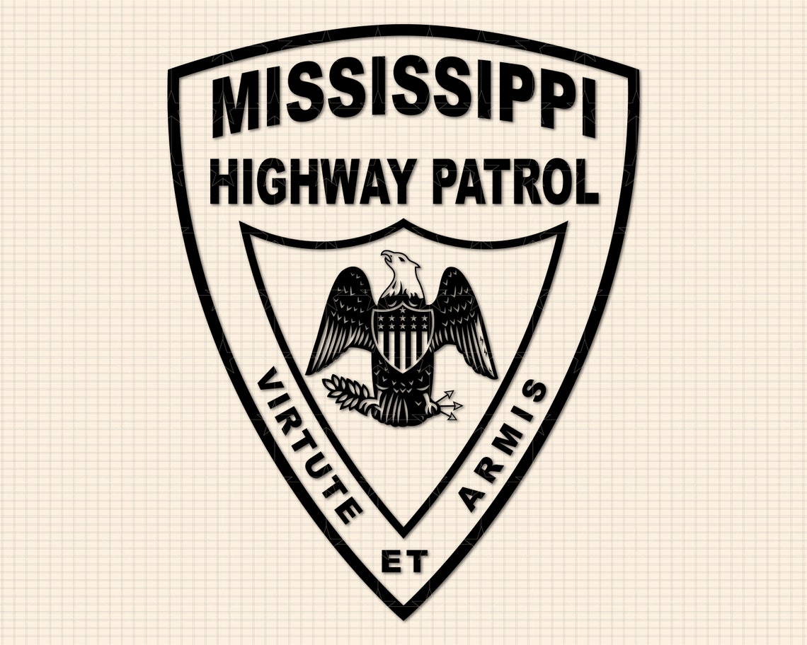 Mississippi Highway Patrol Patch SVG Bundle, MS State Police Emblem Svg ...