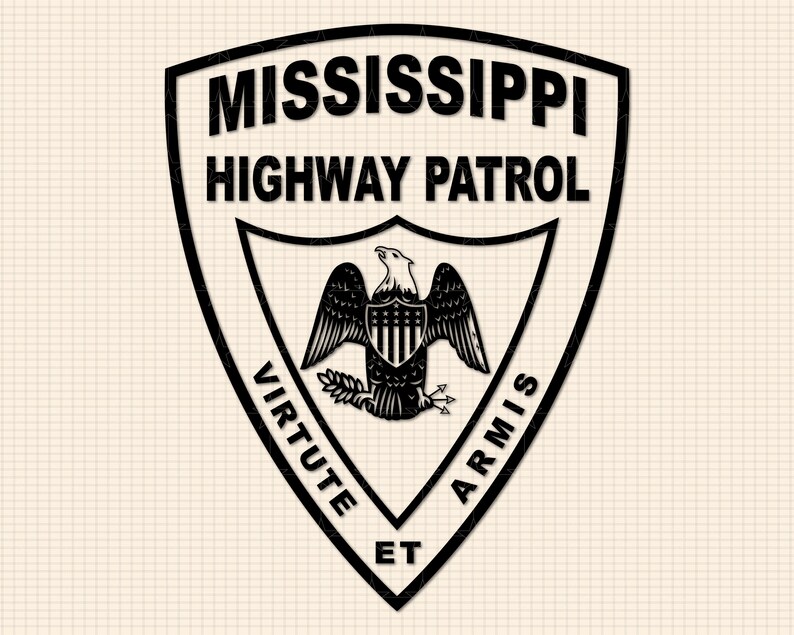 Mississippi Highway Patrol Patch SVG Bundle, MS State Police Emblem Svg ...