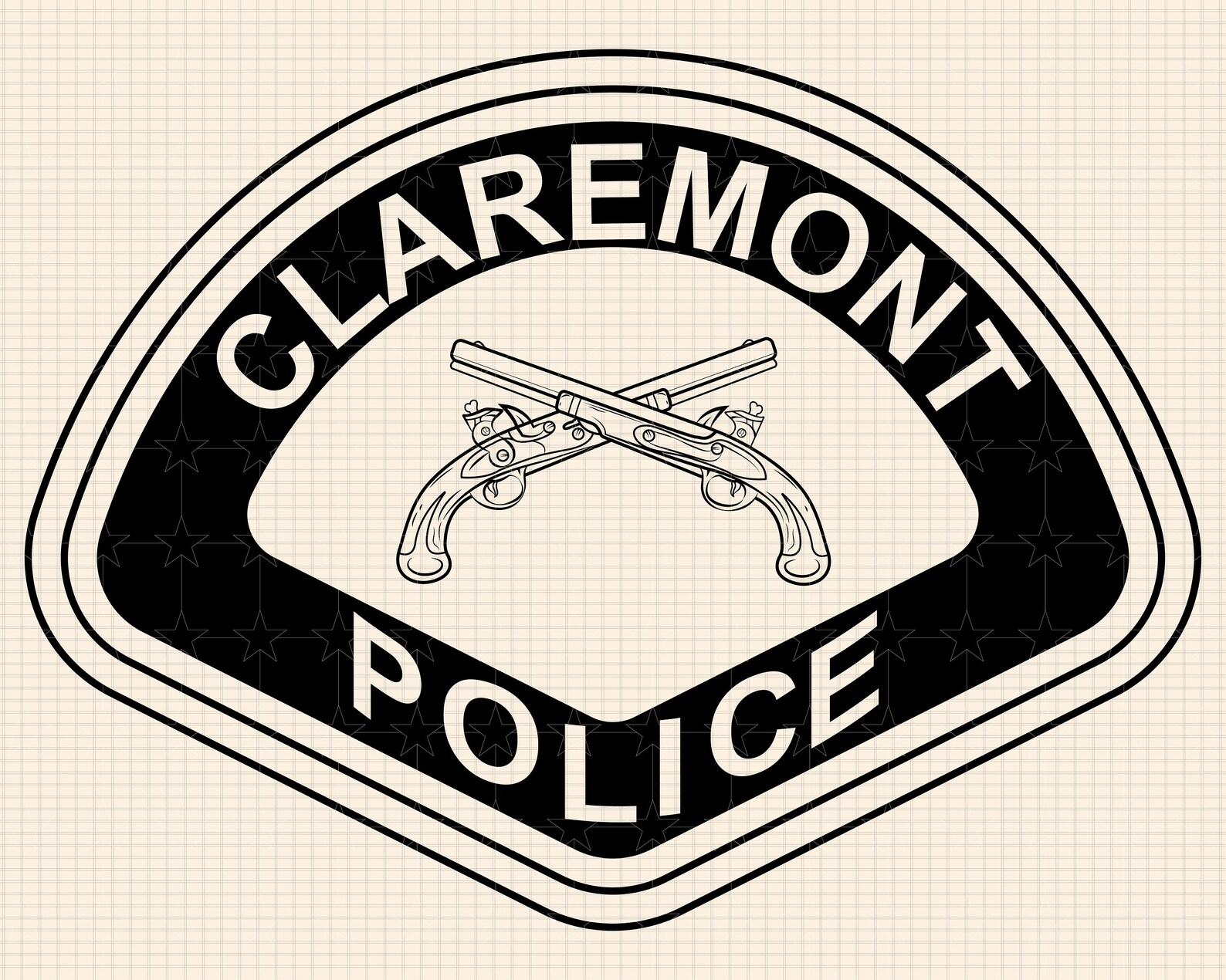 Claremont California Police Department Shoulder Patch SVG Bundle ...