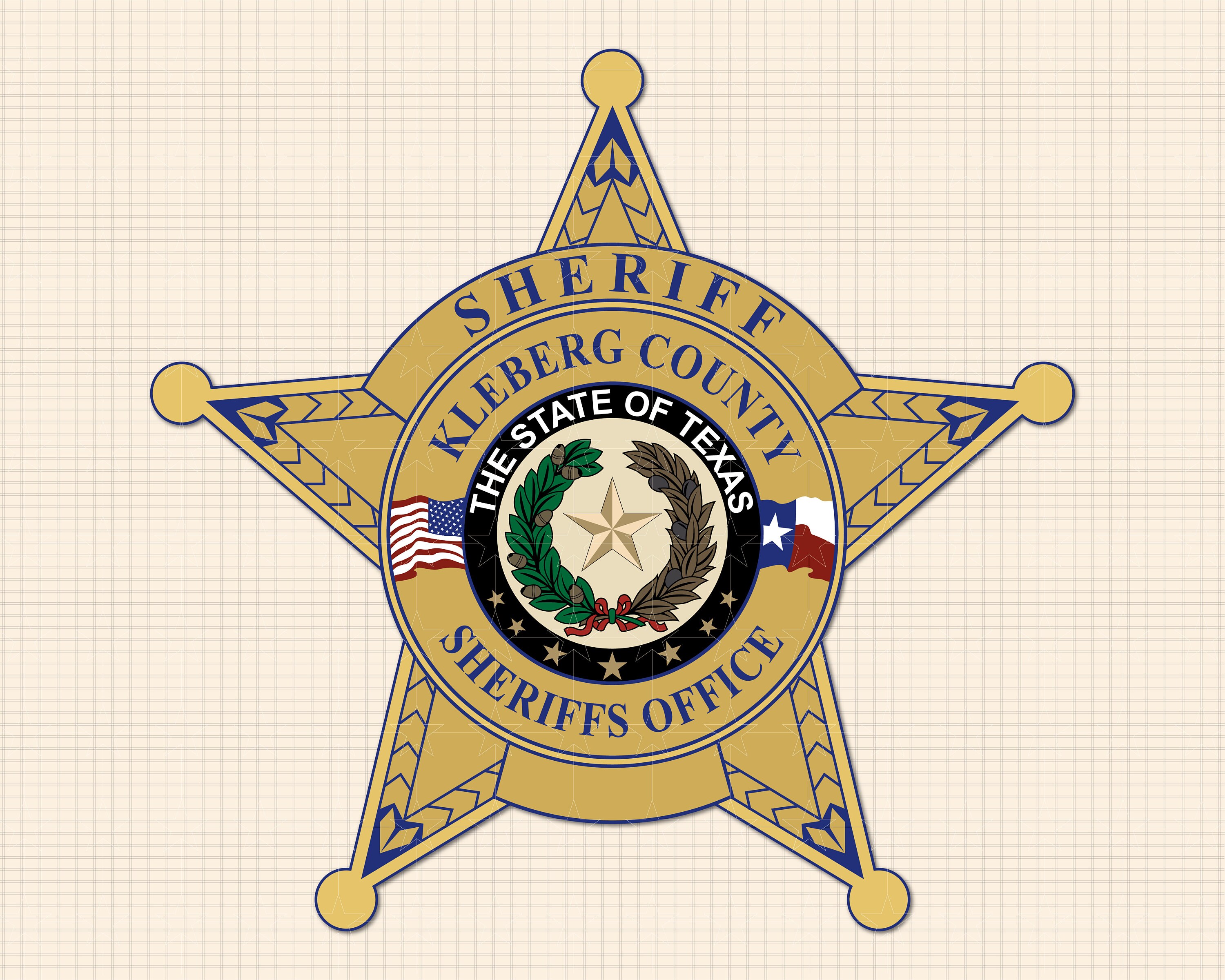 Kleberg County Sheriff's Office Badge SVG Bundle, Kleberg County ...