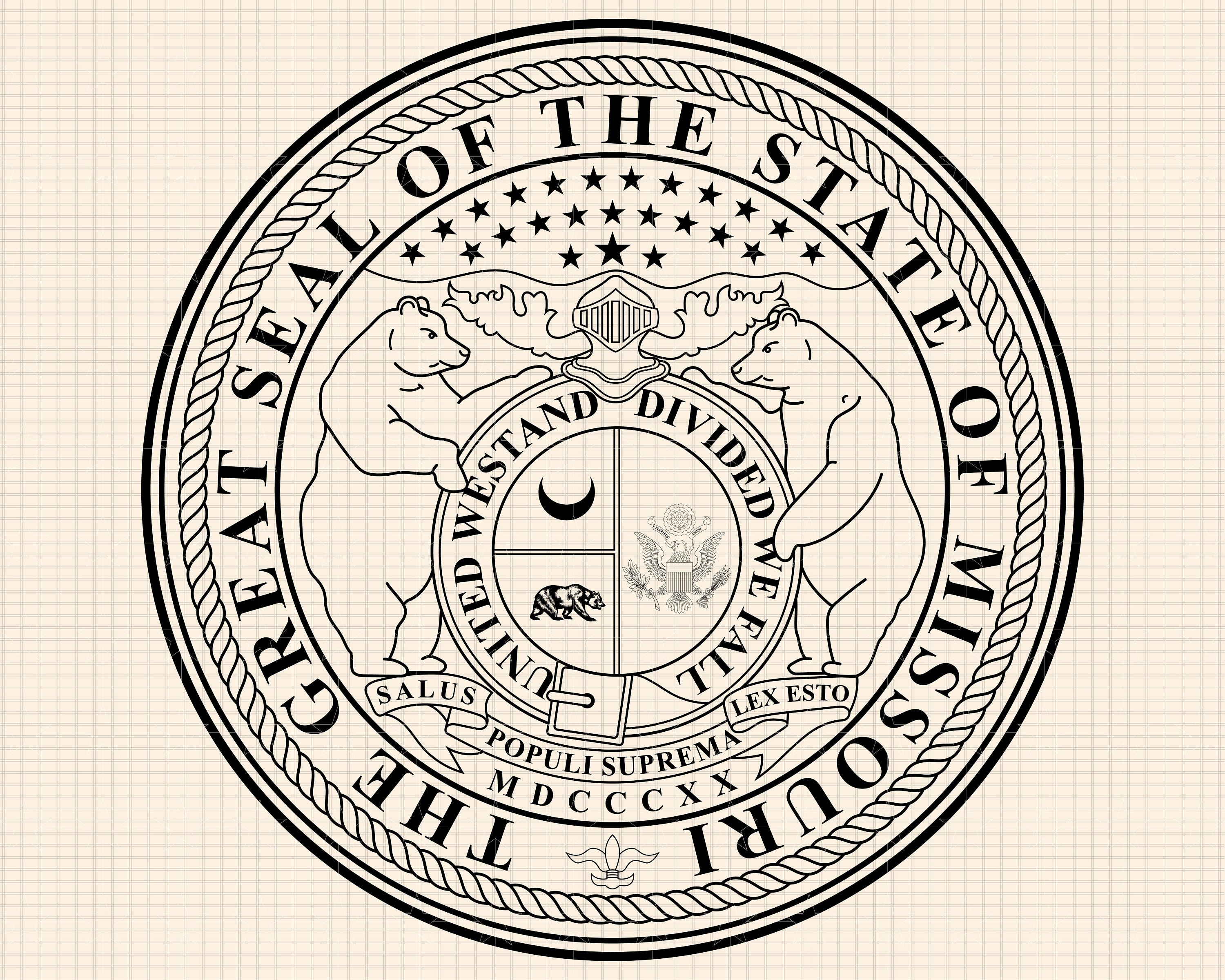The Great Seal of Missouri SVG Bundle, Great Seal of Missouri SVG ...