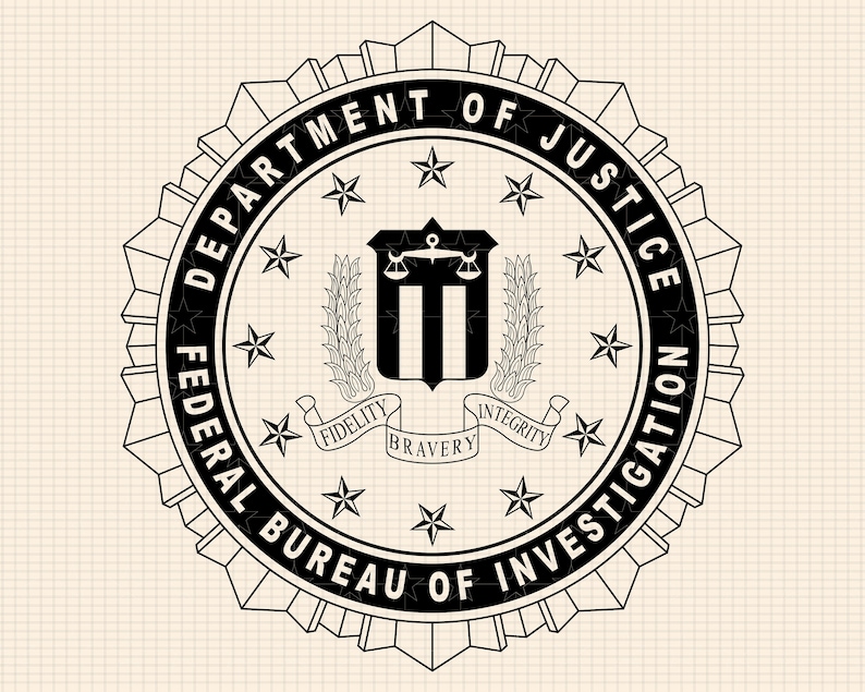 The Seal of the Federal Bureau of Investigation SVG Bundle, Department ...