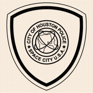 Houston Texas Police Patch SVG Bundle, Houston Police Badge Vector ...