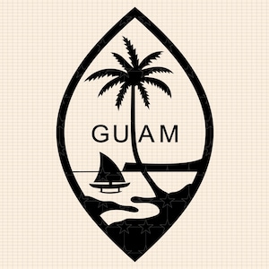 Seal of Guam SVG Bundle, Guam Emblem Vector, Guam Logo Svg, Guam ...