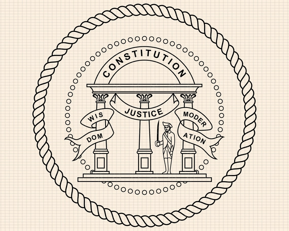 Great Seal of the State of Georgia SVG Bundle, Seal of Georgia Svg ...
