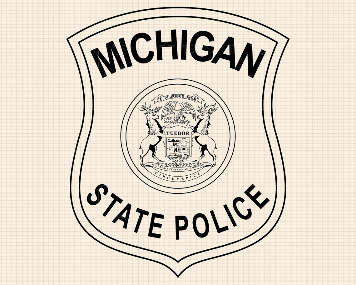 Michigan State Police Shoulder Patch SVG Bundle, Michigan State Police ...