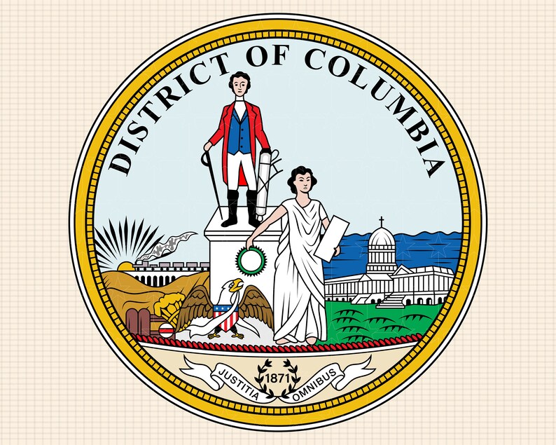 Seal of the District of Columbia SVG Bundle, Seal of Washington, D.C ...