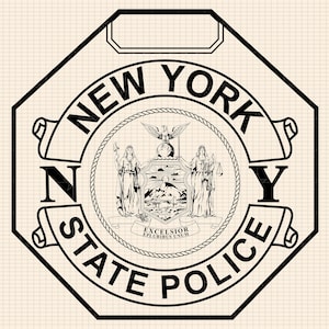 Badge of the New York State Police SVG Bundle, NYSP Badge Svg, NY State ...