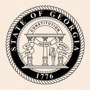 Georgia State Seal SVG Bundle, Vector Cut Files - Etsy
