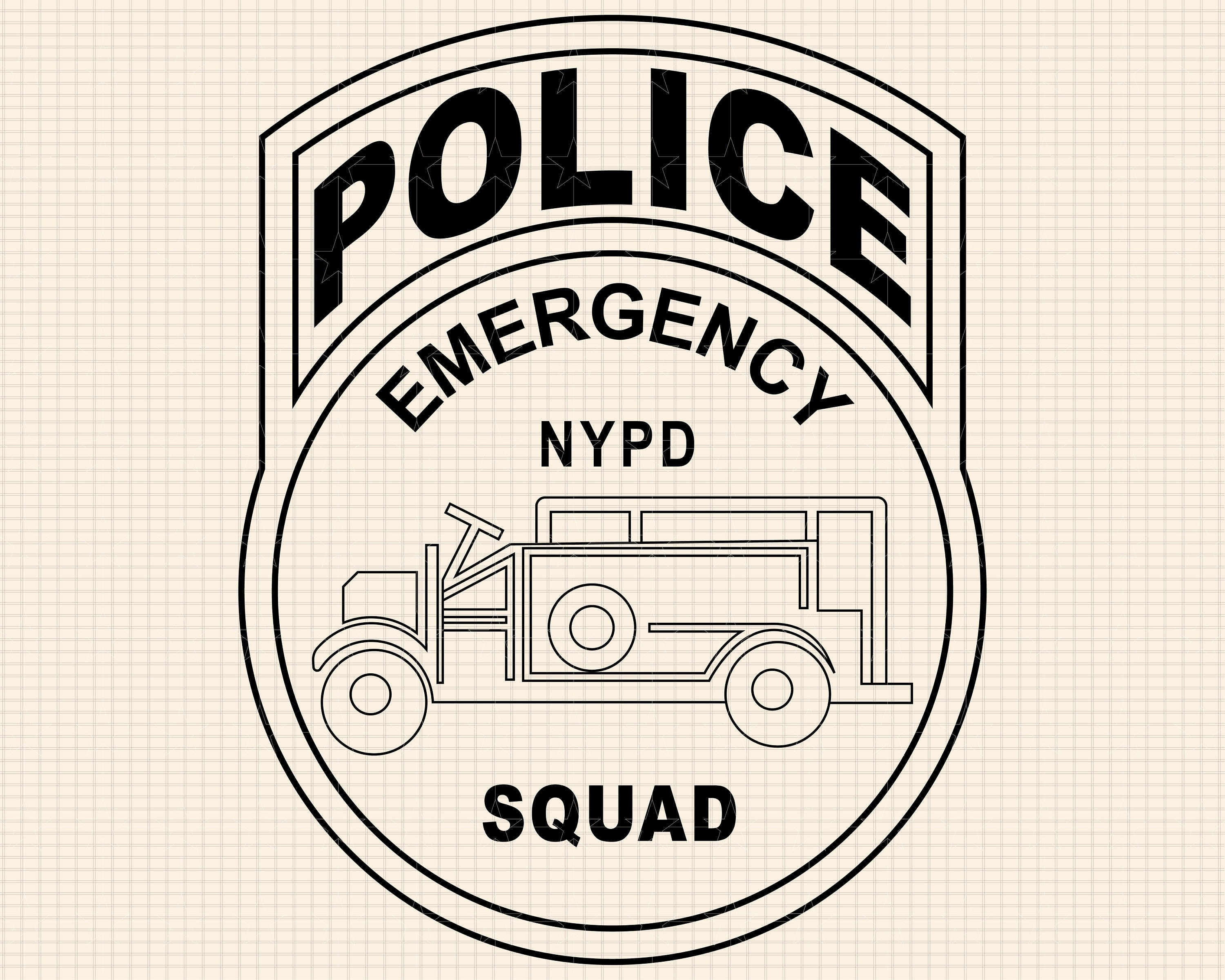New York City Police Department Emergency Service Unit SVG Bundle, NYPD ...