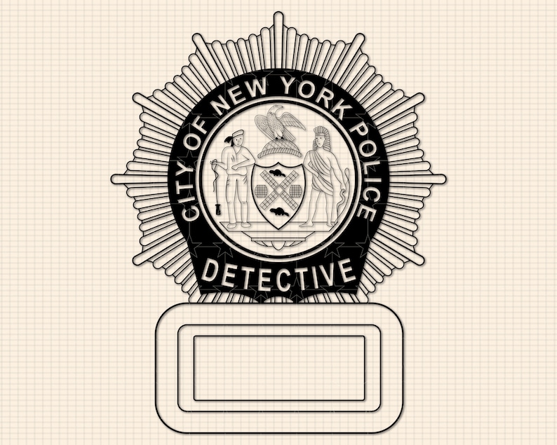 NYPD Police Department Detective Badge SVG Bundle, NYC New York City ...