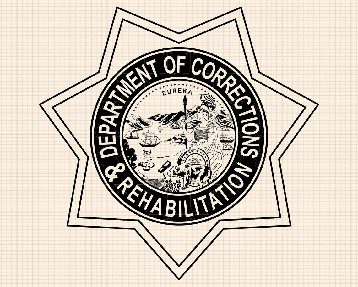 CDCR Badge Patch SVG Bundle, California Department of Corrections Cut ...
