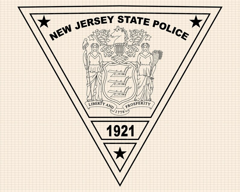 Seal of the New Jersey State Police SVG Bundle, New Jersey State Police ...
