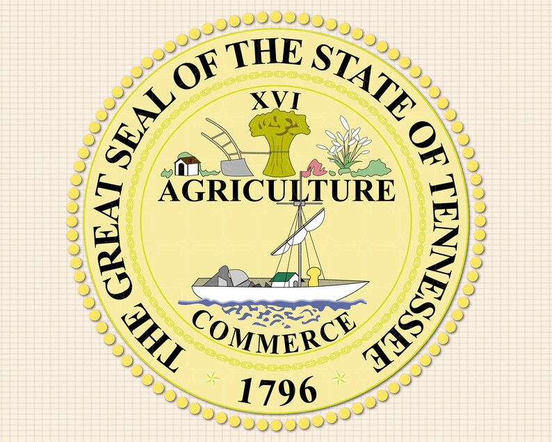 The Great Seal of Tennessee SVG Bundle, the Great Seal of the State of ...
