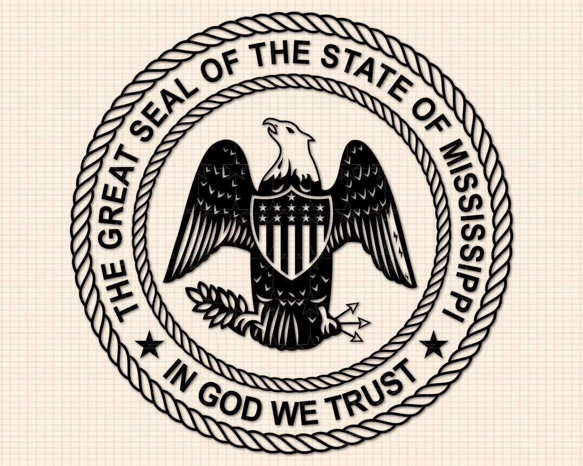 Mississippi State Seal SVG Bundle, Cricut & Silhouette Cut Files ...