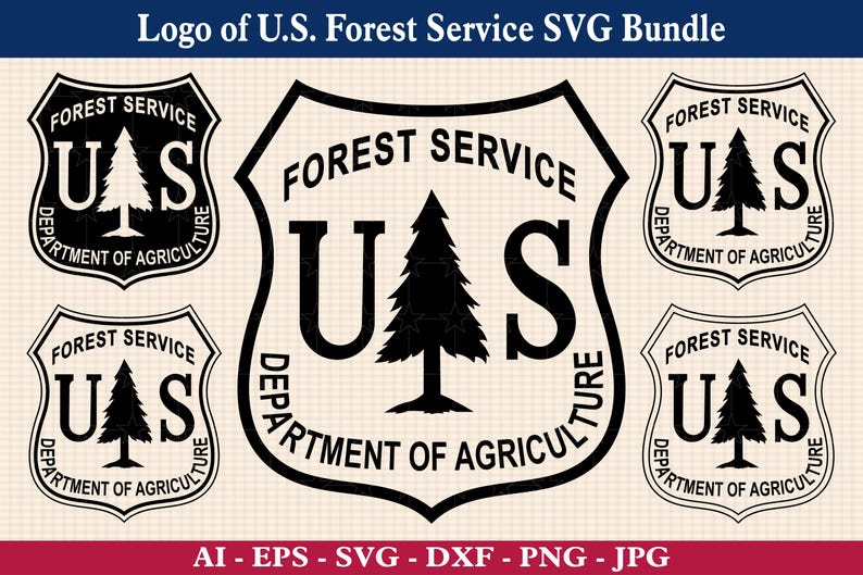 US Forest Service Logo SVG Bundle, CNC Laser Cut Files - Etsy