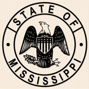 Mississippi State Seal SVG Bundle, Great Seal of Mississippi PNG Bundle ...