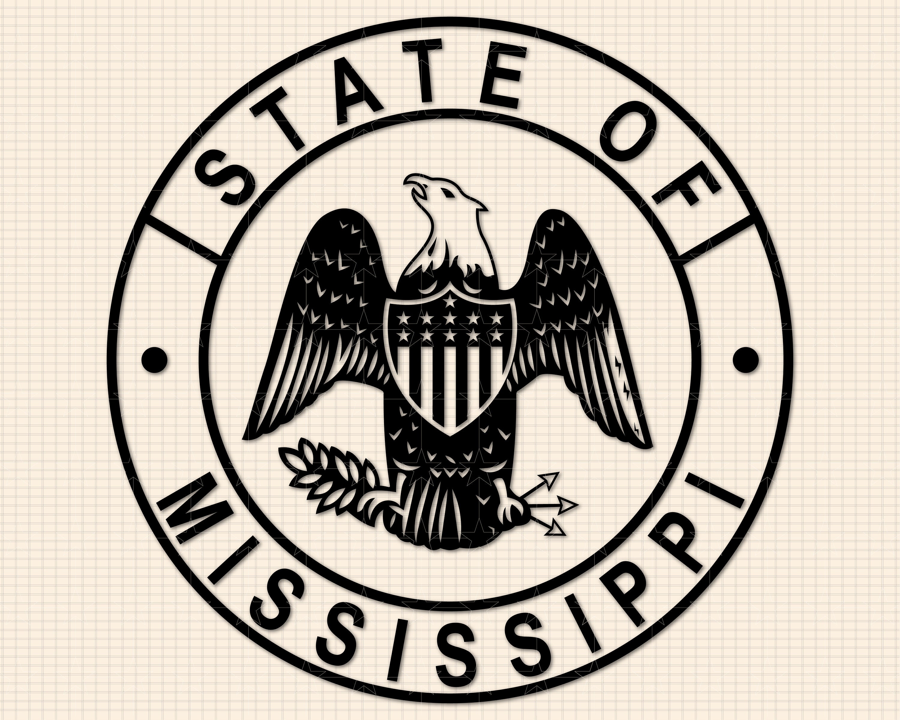 Mississippi State Seal SVG Bundle, Great Seal of Mississippi PNG Bundle ...