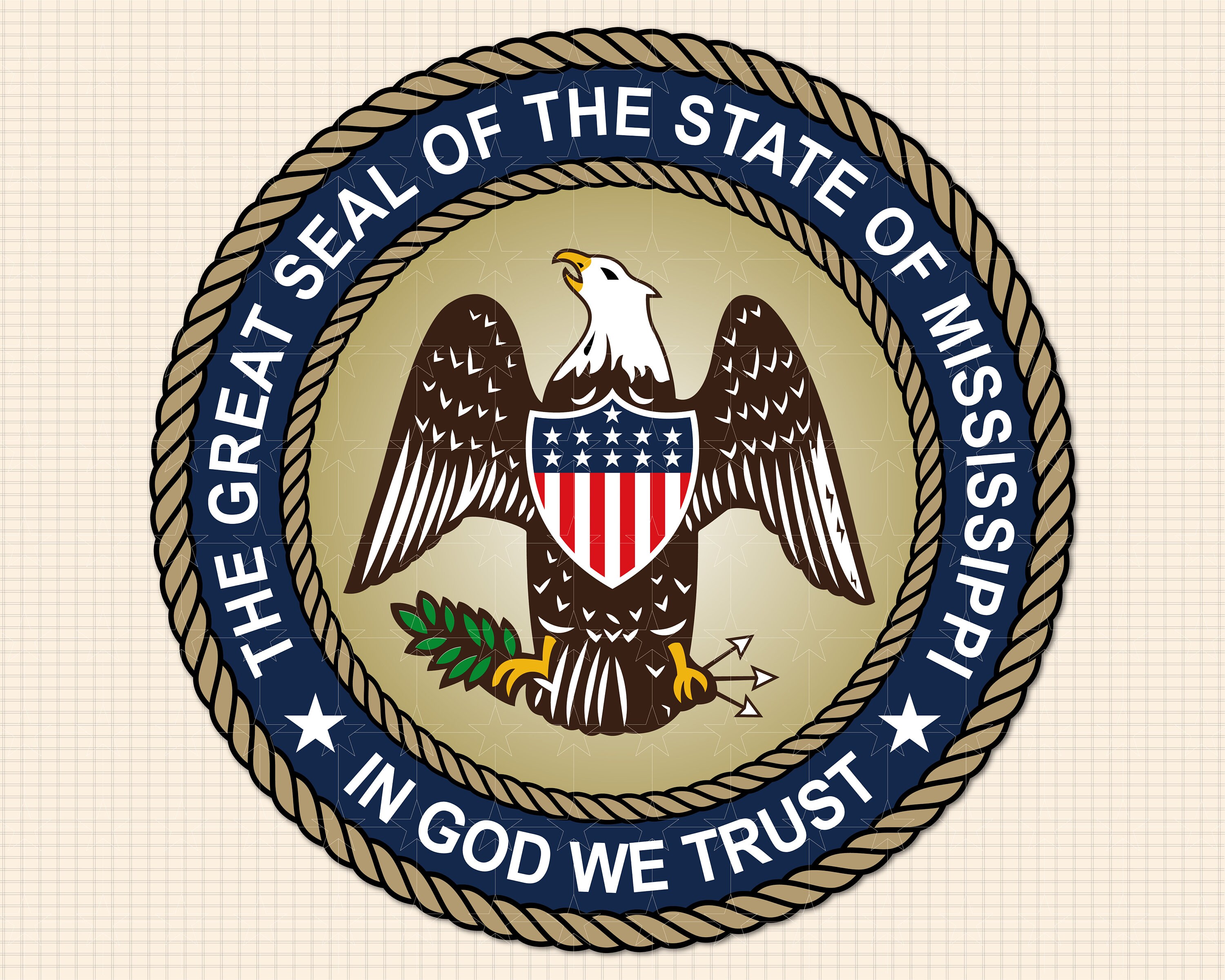 Mississippi State Seal SVG Bundle, Great Seal of Mississippi PNG Bundle ...