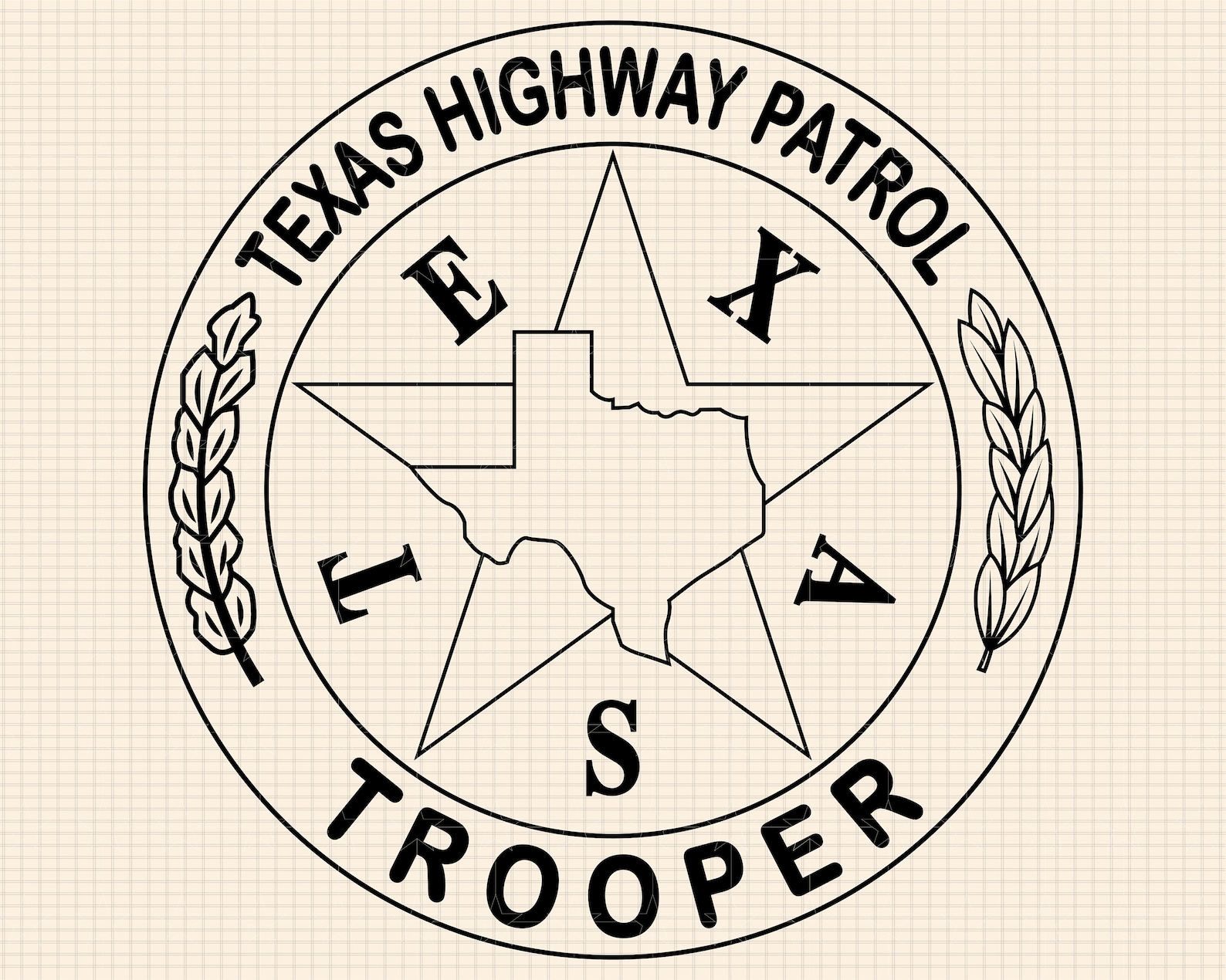Texas Highway Patrol Badge SVG Bundle, Texas Highway Patrol Emblem SVG ...