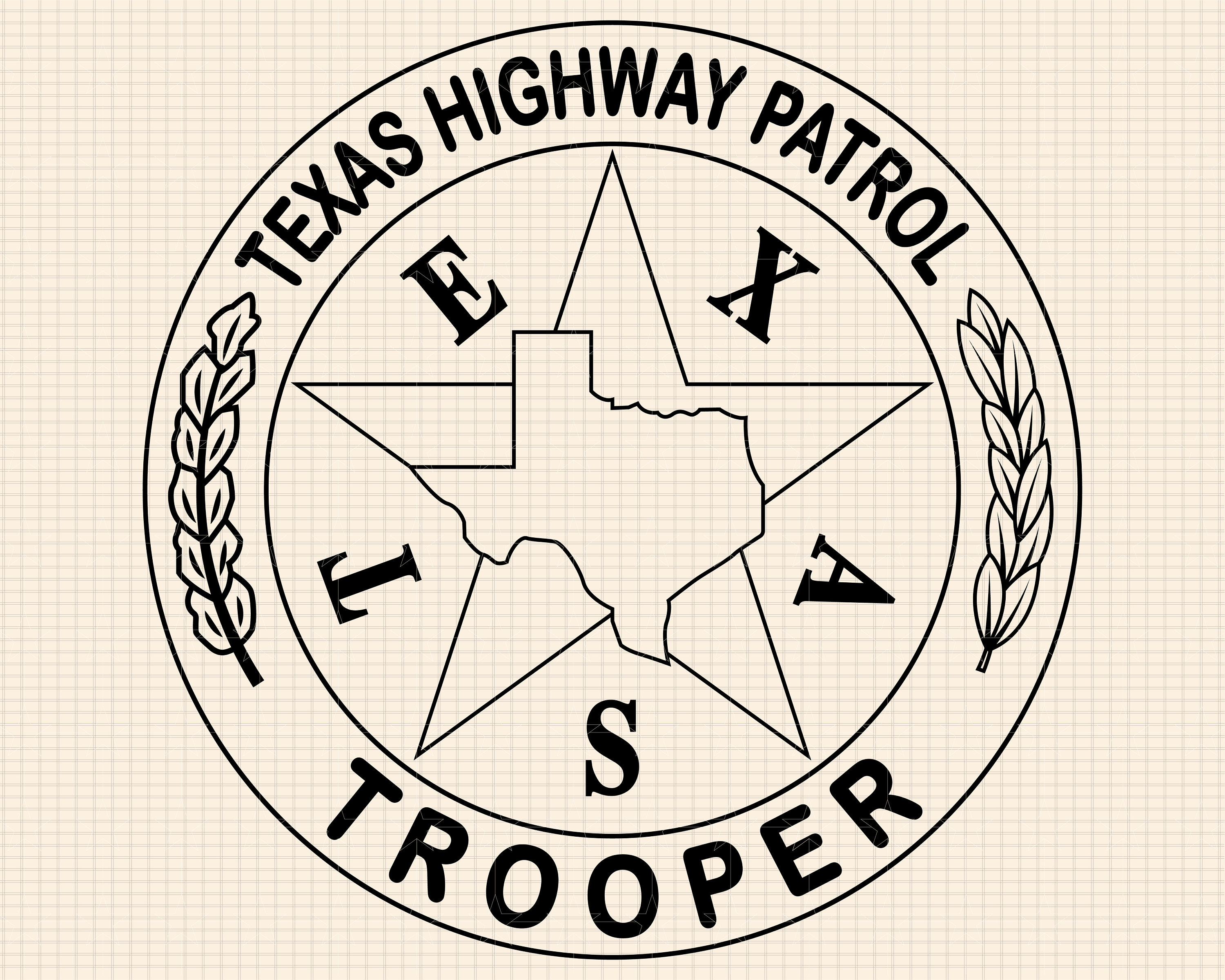 Texas Highway Patrol Badge SVG Bundle, Texas Highway Patrol Emblem SVG ...