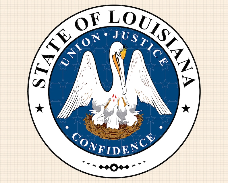 Great Seal of the State of Louisiana Svg Bundle, State of Louisiana ...