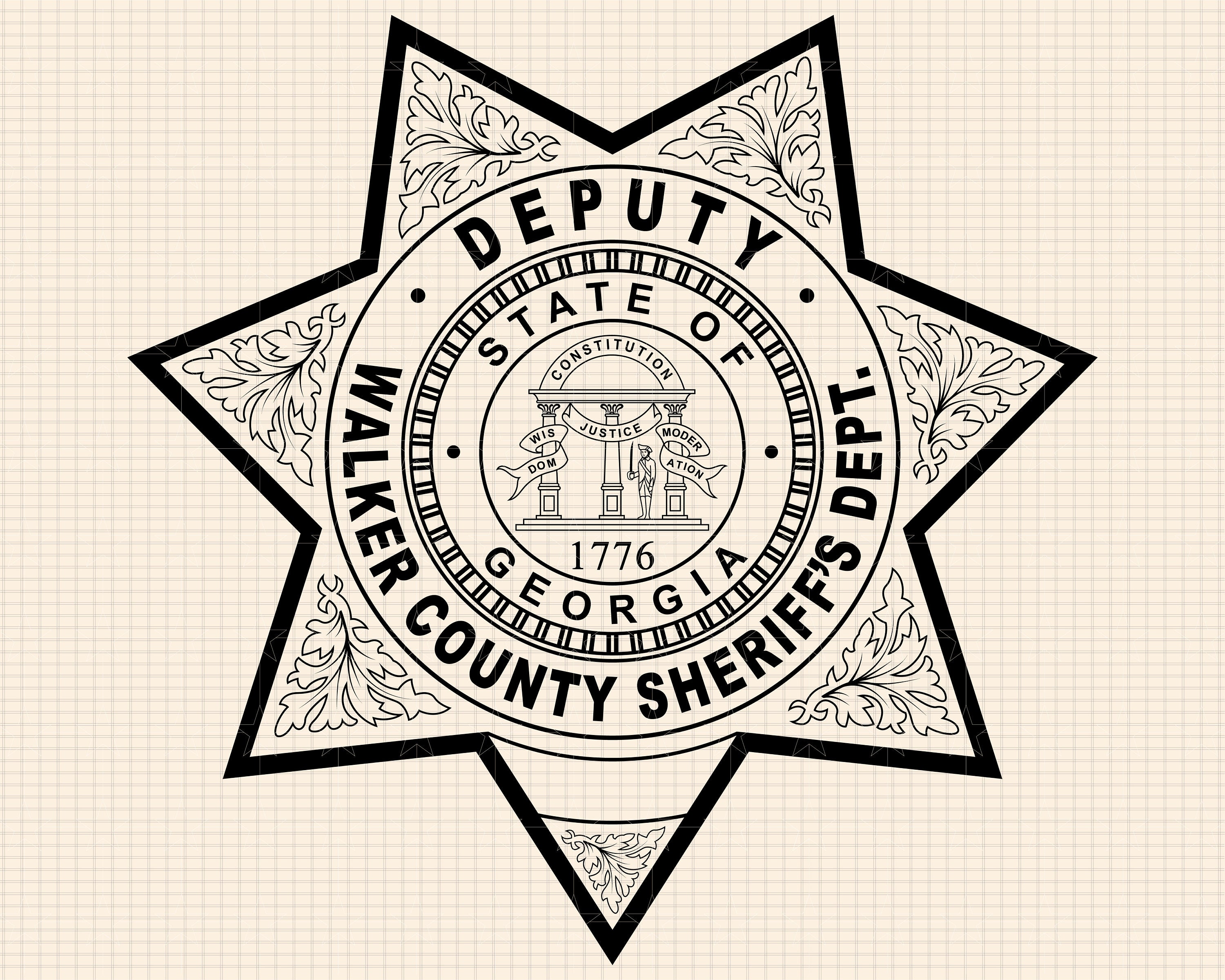 Walker County Sheriff's Department SVG Bundle, Walker County Deputy ...