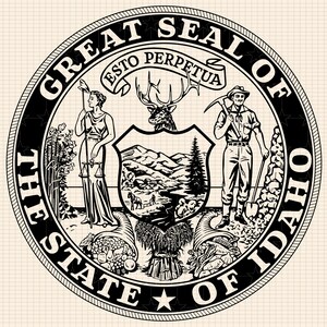 Great Seal of the State of Idaho SVG Bundle, Seal of Idaho Svg, State ...