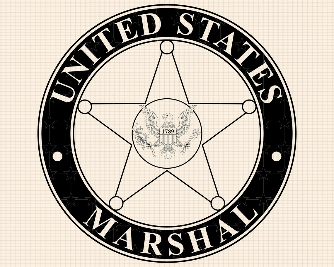 Badge of a Deputy U.S. Marshal SVG Bundle, United States Marshal Badge ...