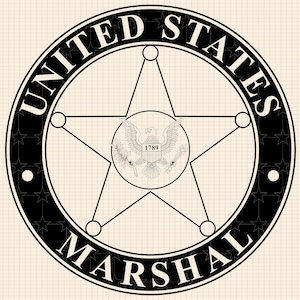 Badge of a Deputy U.S. Marshal SVG Bundle, United States Marshal Badge ...
