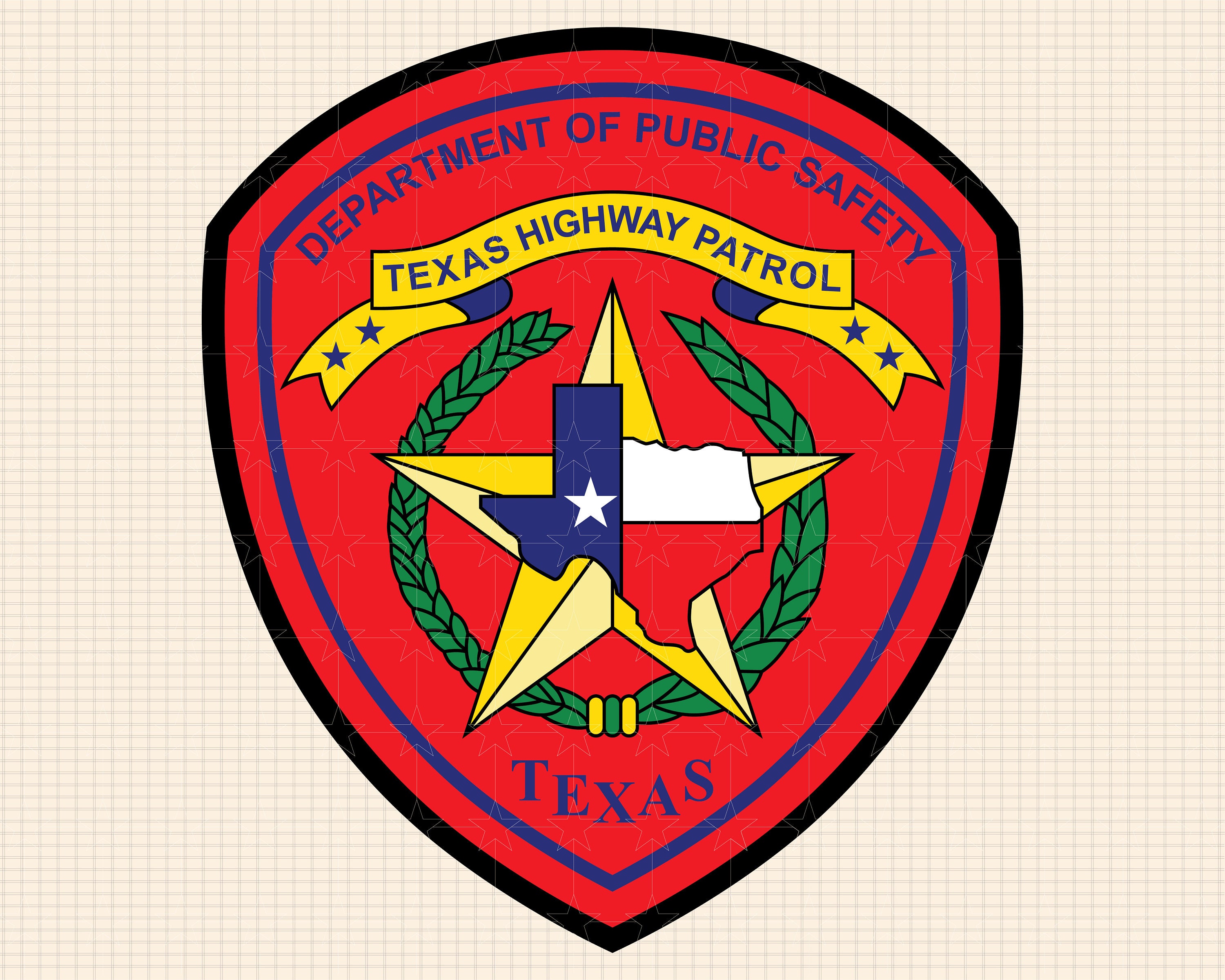 Texas Highway Patrol Patch SVG Bundle, Texas Highway Patrol Badge SVG, Txdps Emblem SVG, Texas ...
