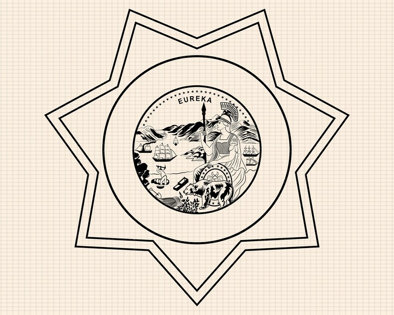 CDCR Badge Patch SVG Bundle, California Department of Corrections Cut ...