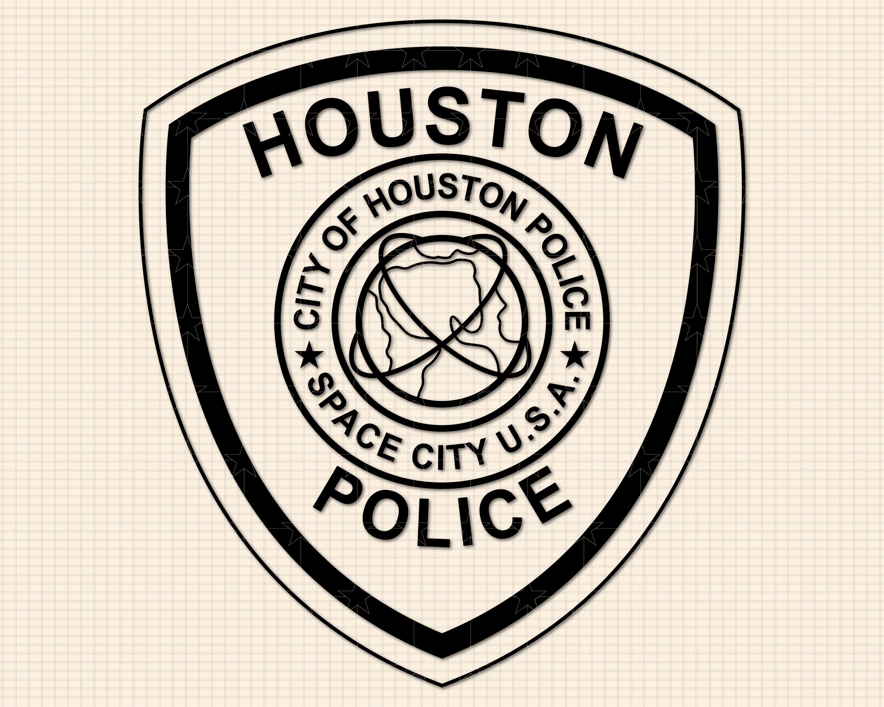 Houston Texas Police Patch SVG Bundle, Houston Police Badge Vector ...