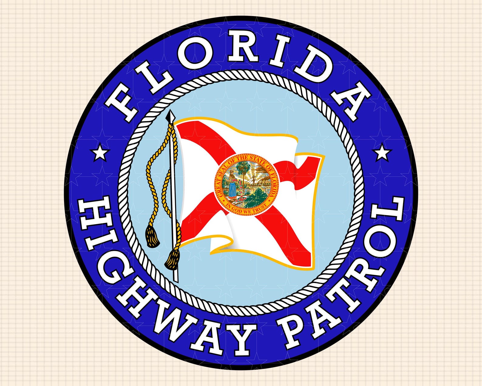 Seal of the Florida Highway Patrol Svg Bundle, Highway Patrol Badge Svg ...