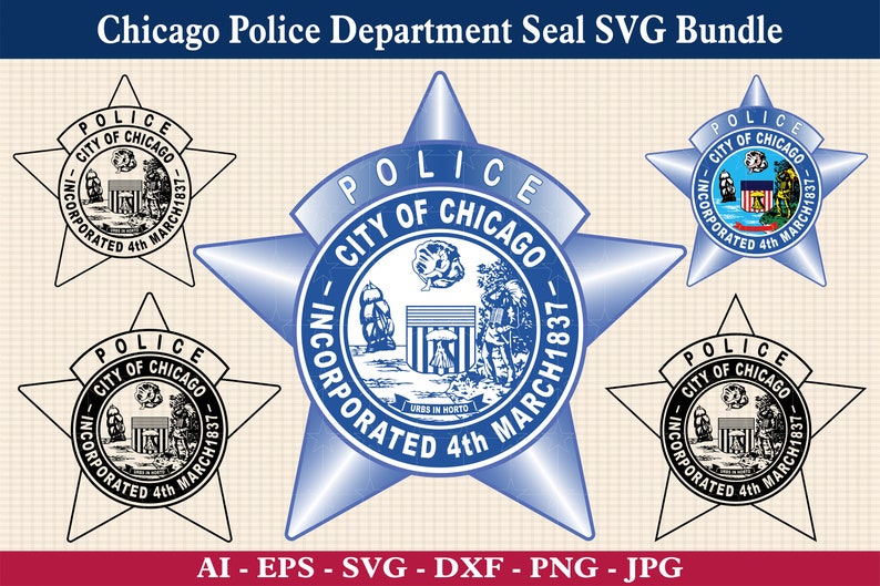 Chicago Police Department Seal Svg Bundle, Chicago Police Logo Svg, CPD ...