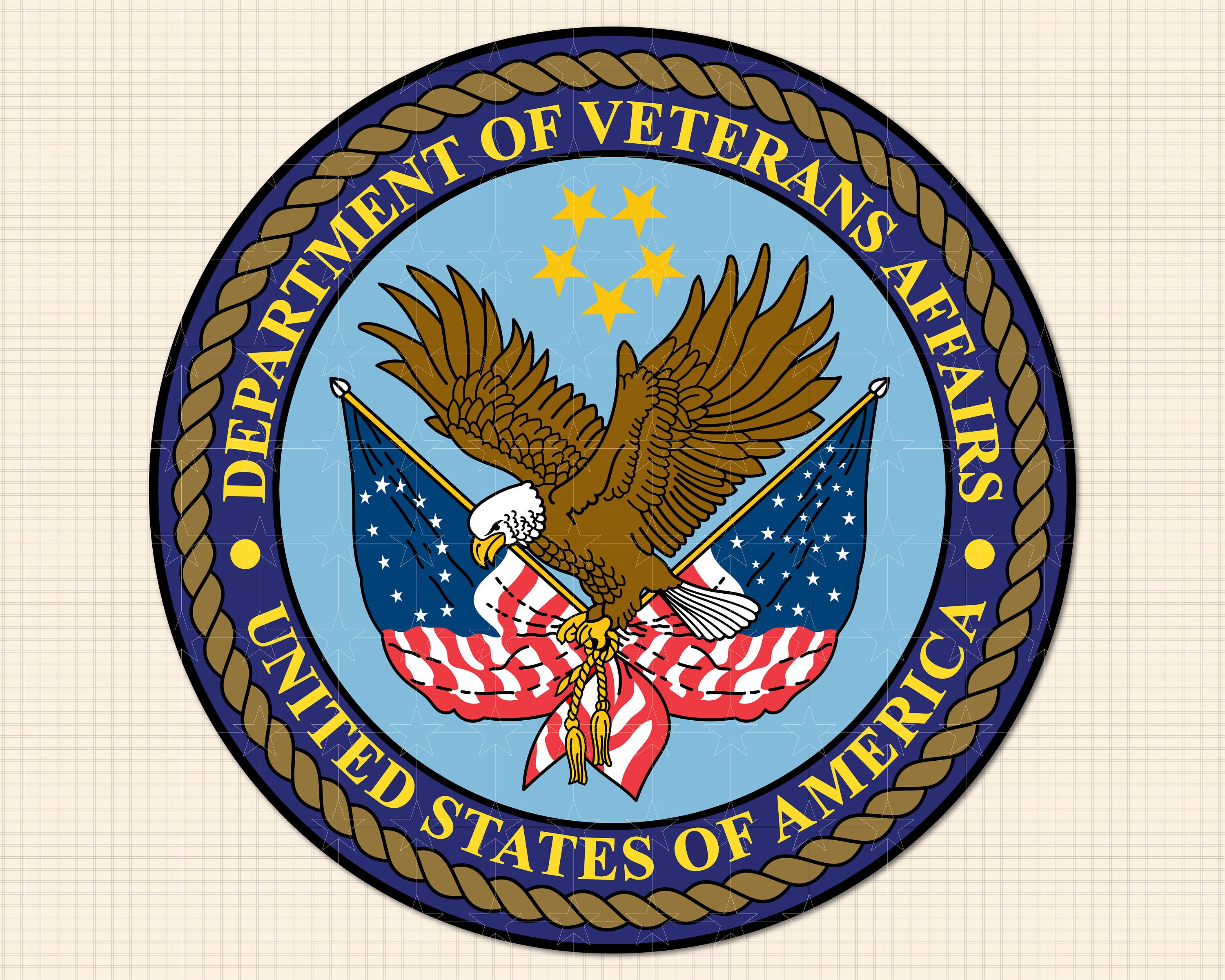 Seal of the Department of Veterans Affairs SVG Bundle, US VA Logo Svg ...