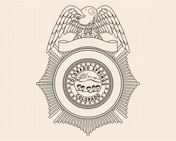 Eagle Colorado Police Badge RANGELY, COLORADO POLICE STOCK EAGLE